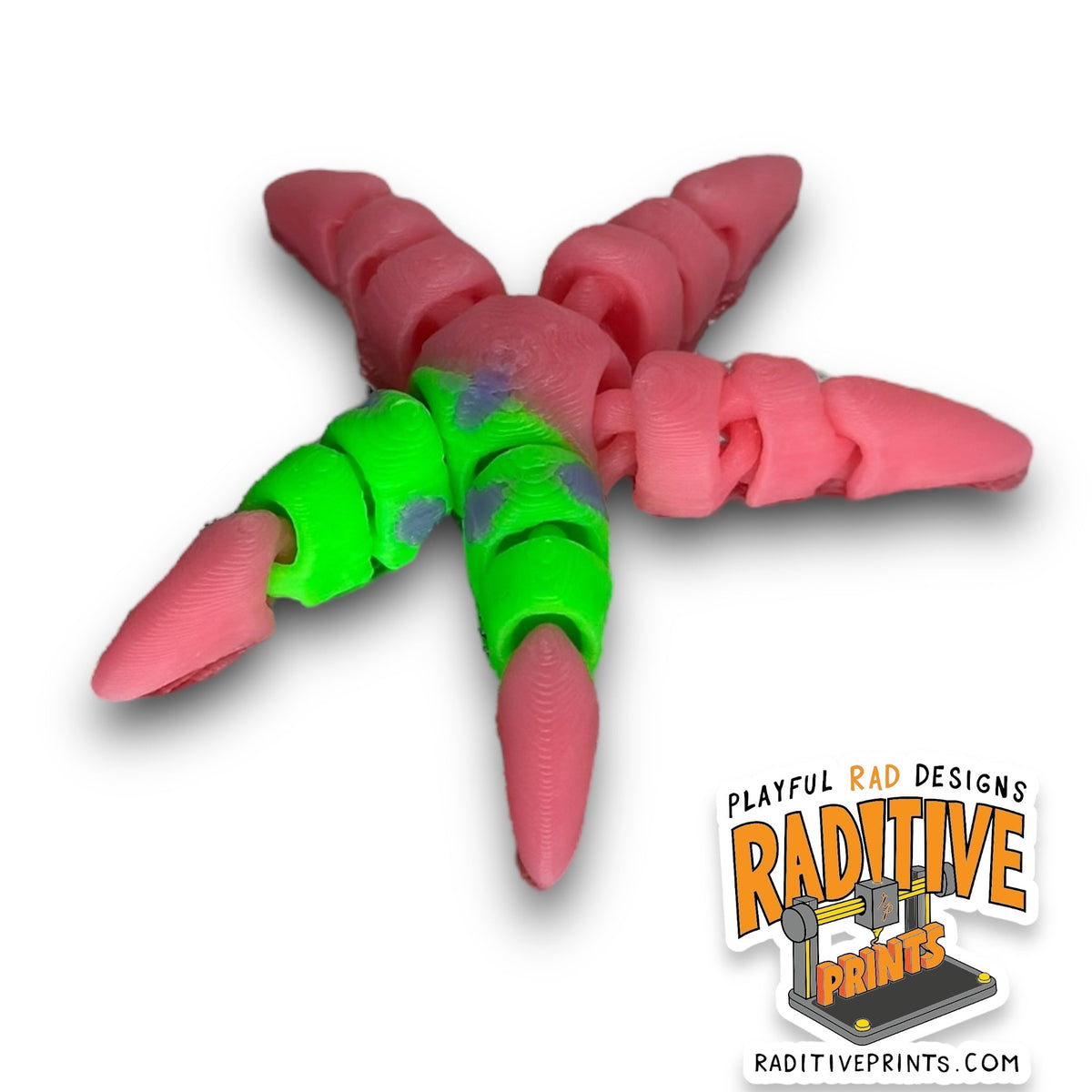 3D Printed Mini Starfish Fidget – Raditive Prints