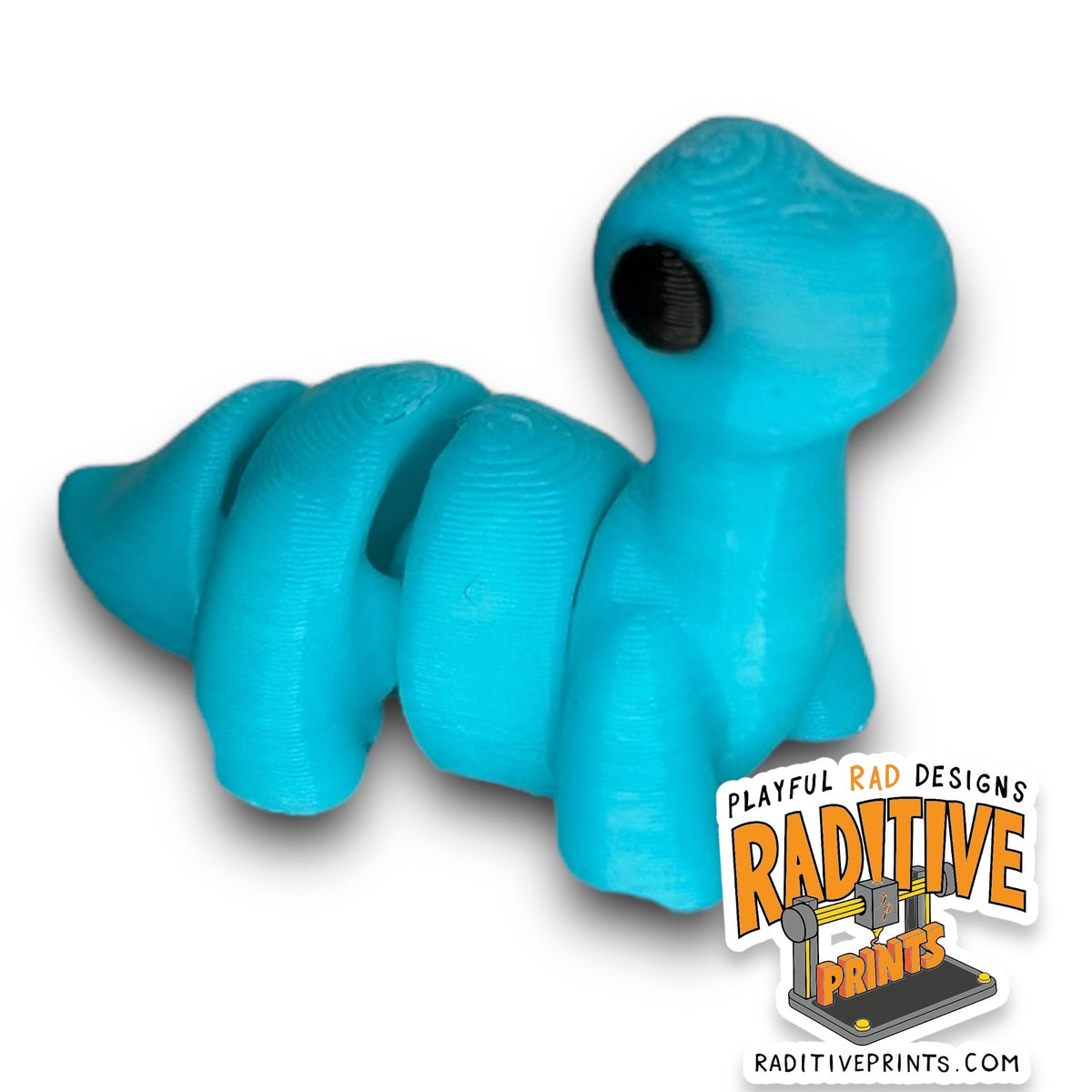 3D Printed Mini Longneck Dinosaur Fidget – Raditive Prints