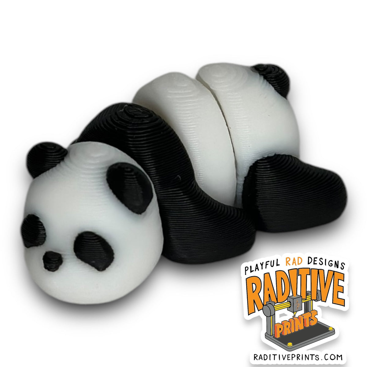3D Printed Mini Panda Fidget – Raditive Prints