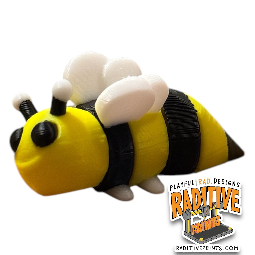 3D Printed Mini Bee Fidget – Raditive Prints
