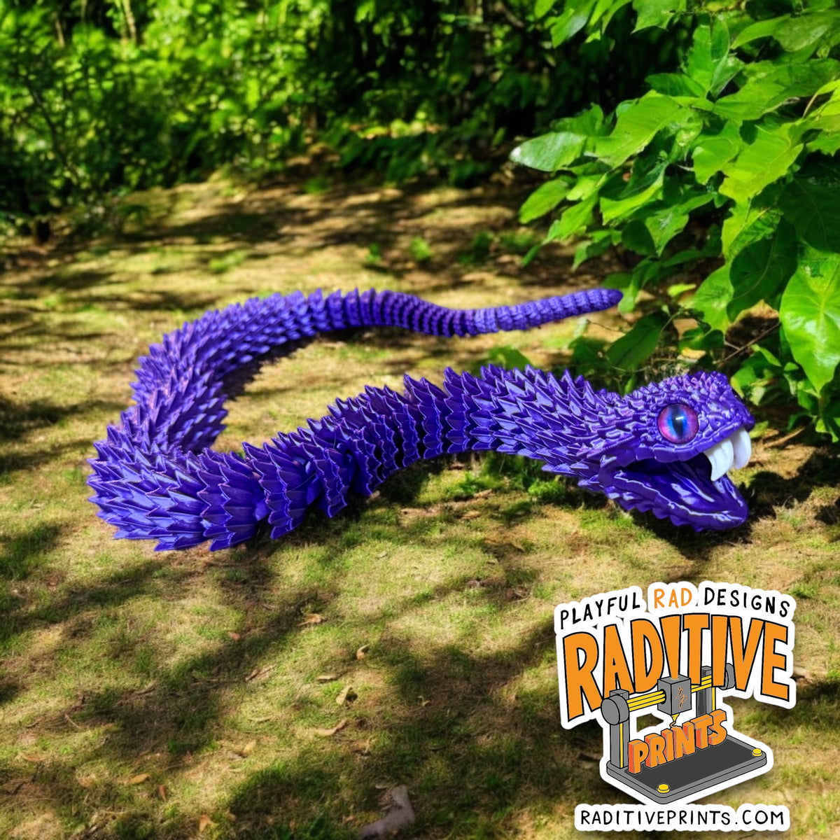 Realistic Bush Viper Snake - Articulated fun – Raditive Prints