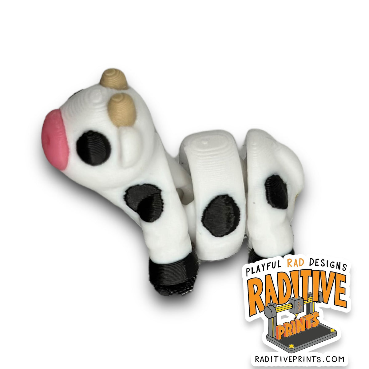 3D Printed Mini Cow Farm Fidget – Raditive Prints