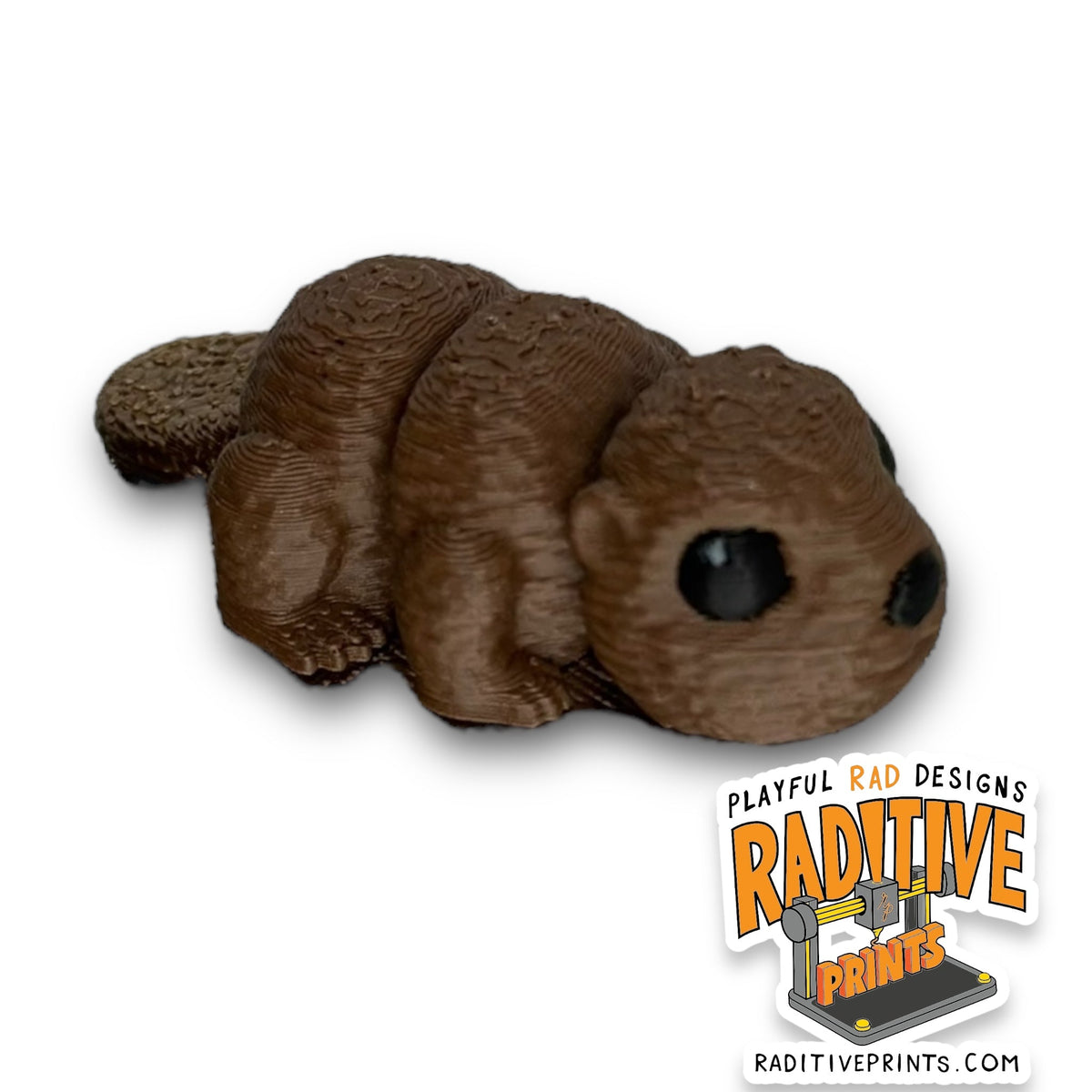 3D Printed Mini Beaver Animal Fidget – Raditive Prints