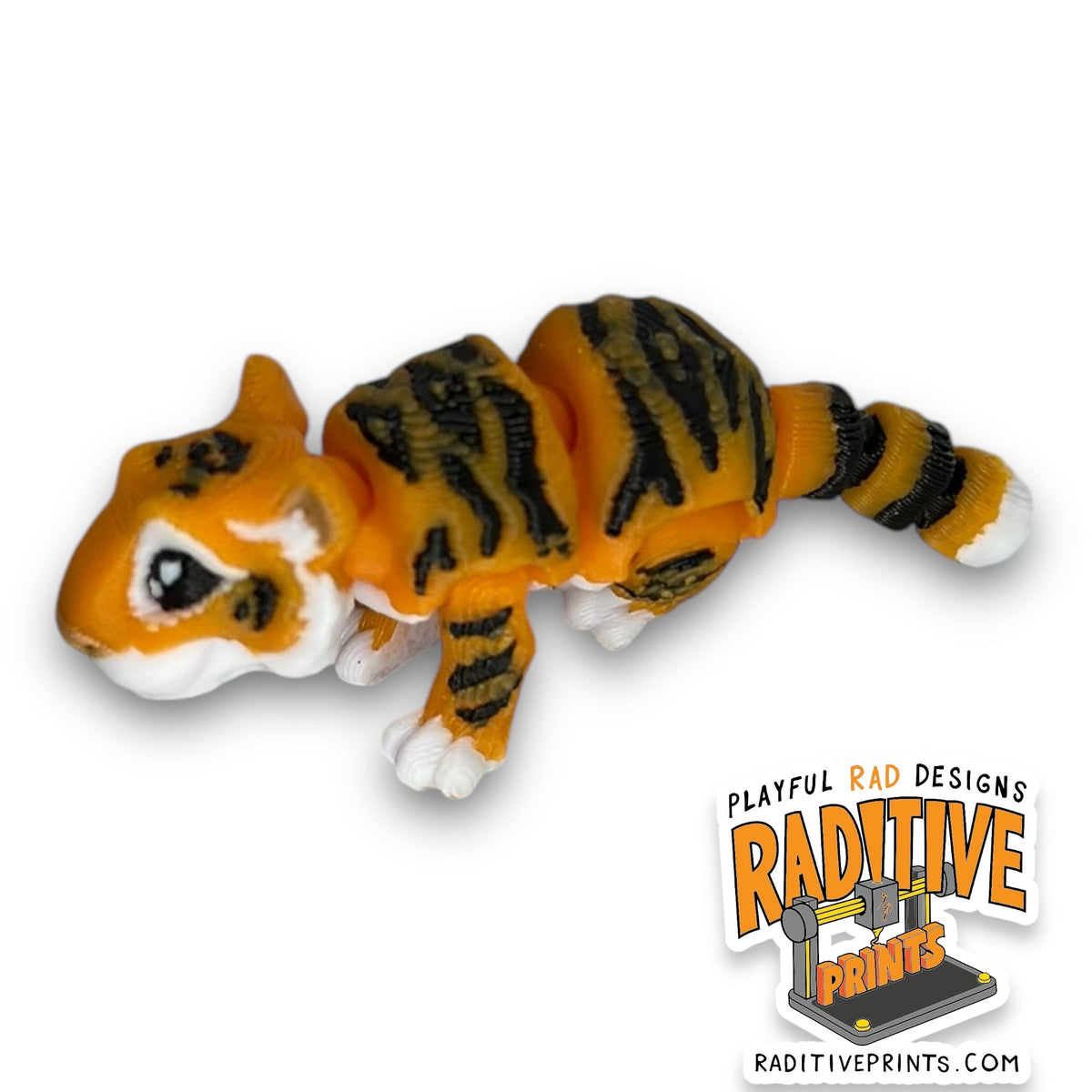 3D Printed Mini Tiger Fidget – Raditive Prints