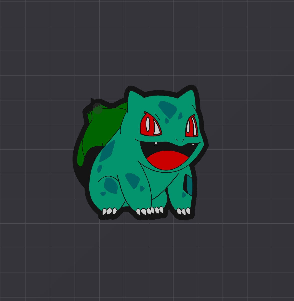 Bulbasaur Keychain (FREE .3mf Digital Download) – Raditive Prints